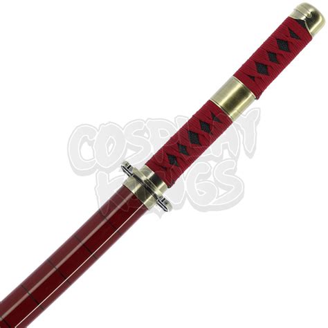 One Piece Sword Roronoa Zoro Sandai Kitetsu Wood Katana Cosplay Safe