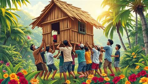Bayanihan In Action The Spirit Of Filipino Communal Unity