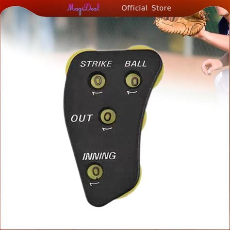 คลิกเกอร์กรรมการเบสบอลและซอฟต์บอล หน้าปัดสี่วงเลียน ป้องกันการลื่น ใช้นับ Strikes Outs และ