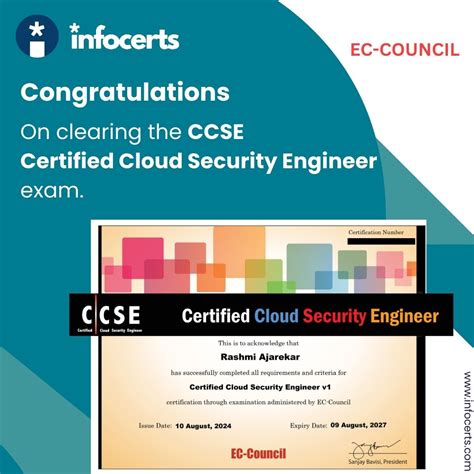 Infocerts Cybersecurity And Grc Certifications On Linkedin Ccse Cloudsecurity Certification