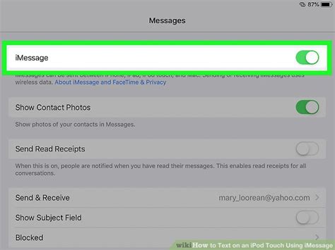 How To Text On An Ipod Touch Using Imessage 12 Steps
