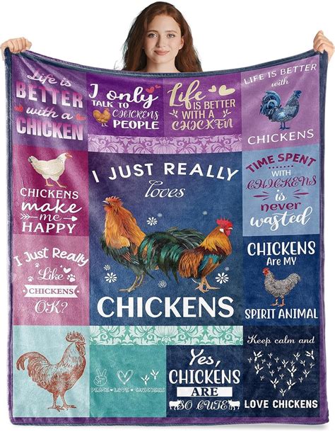 Chicken Throw Blanket Chicken T Girls Women Chicken Lover Ts For