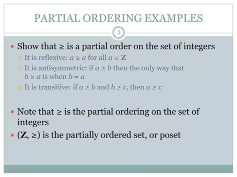Partial Orderings In Discrete Mathematics Ppt Physics Science