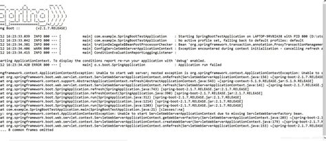 启动springboot应用报错configservletwebserverapplicationcontext exception
