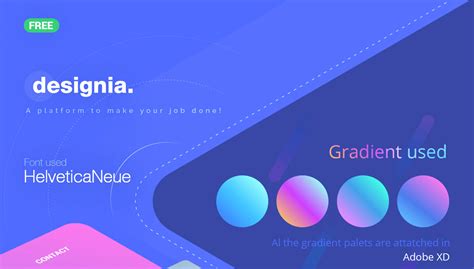Designia Gradients Free Xd Resource Adobe Xd Elements