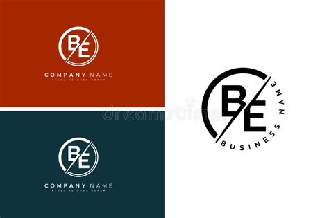Creative Monogram For Initial Letter Be Logo Minimal Vector Logo