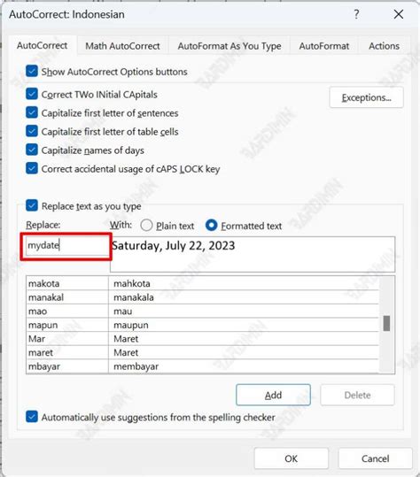 Create Autocorrect Dynamic Entries In Microsoft Word