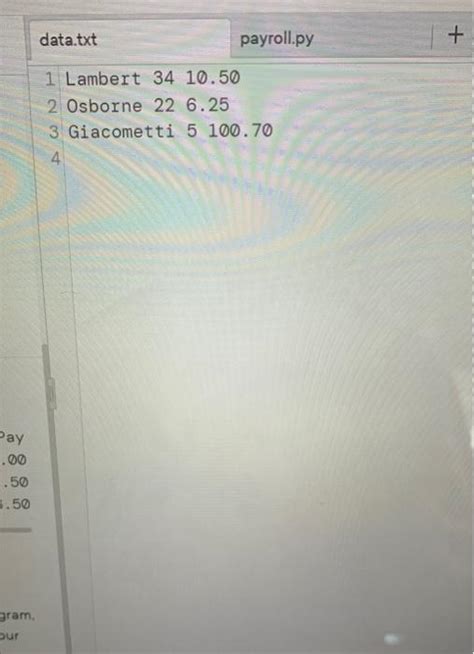 Solved The Payroll Department Keeps A List Of Employee