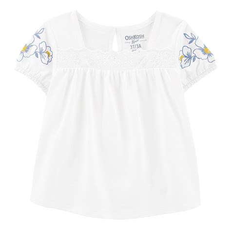 Blusa Eyelet Blanca De Niña Siman El Salvador