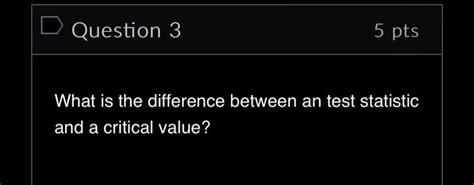 solved d question 3 5 pts what is the difference between an
