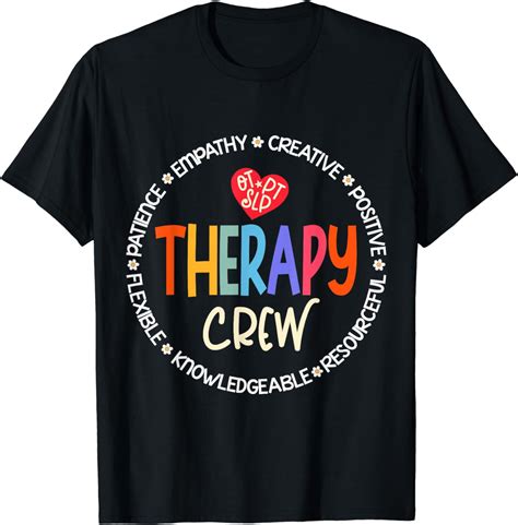 Therapy Crew Pt Ot Slp Occupational Therapist Week Team T Shirt