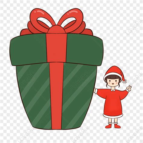 크리스마스 일러스트 선물 한국만화한국 바람삽화 Png 일러스트 무료 다운로드 Lovepik
