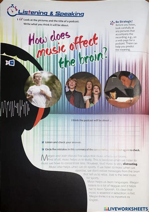 How Does Music Free Interactive Worksheets 1102332