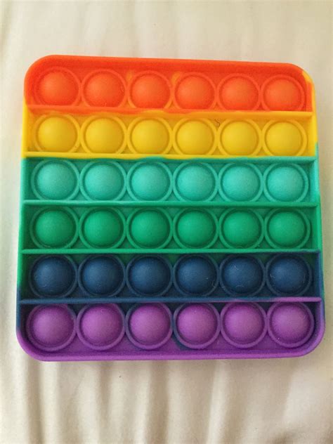 Fidgets Pop Rainbow Square