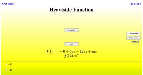 Heaviside Function