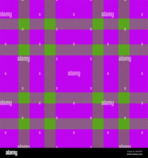 Pattern Textile Plaid Background Check Seamless Tartan Fabric Texture Vector In Green And Pink