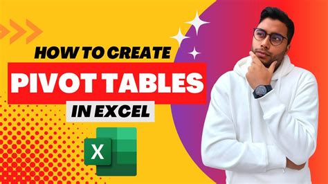 how to create pivot tables in excel youtube