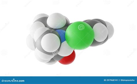 Esketamine Molecule Antidepressants Molecular Structure Isolated 3d