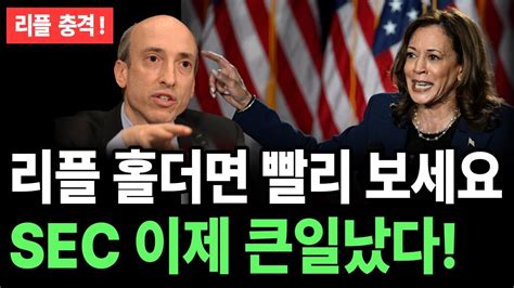 리플 보유자 분들 빨리보세요 리플 그동안 고생 너무 많았습니다 리플전망 리플가격 Youtube