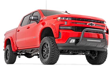 Rough Country Led Light Kit Grille Mount 10 Black Slimline Pair Chevy