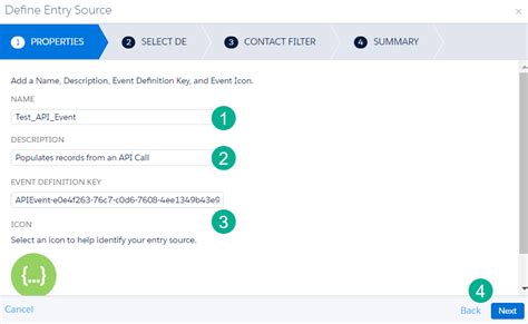 how to create an api event journey in marketing cloud