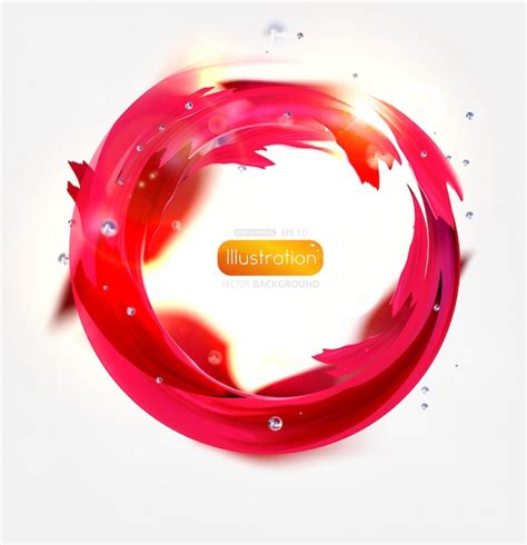 Premium Vector Background Abstract Red Twirl Swirl