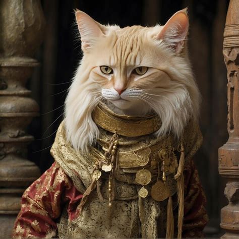 Premium Photo Cat Wearing Colorful Clothes