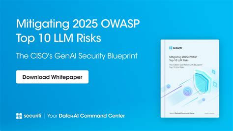 Cisos Genai Security Blueprint 2025 Owasp Top 10 Llm Risks Securiti