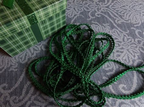 1 Yard Kelly Green Gimp Braid Trim 14 Inch Etsy