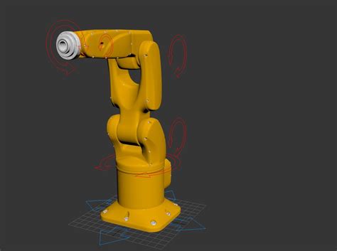 산업용 로봇 팔 7 도구 3d 모델 55 Max Obj Fbx Free3d