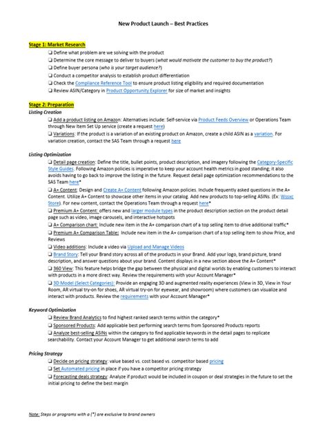 sas new product launch best practices 2024 pdf brand