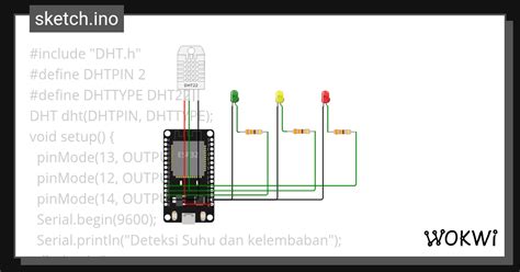 Sesor Suhu Wokwi ESP STM Arduino Simulator