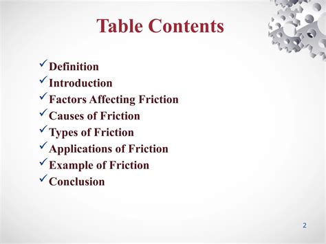 Friction Factors Affecting Frictiontypes Of Friction Pptx