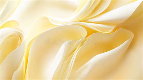 Creamy Yellow Pastel Background Flowing Smoothly In Elegant Waves Creating A Soft And Modern