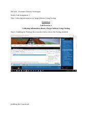 Week 2 Lab Assignment 1 Screenshots And Lab Questions Responds Docx SEC420 Perimeter Defense