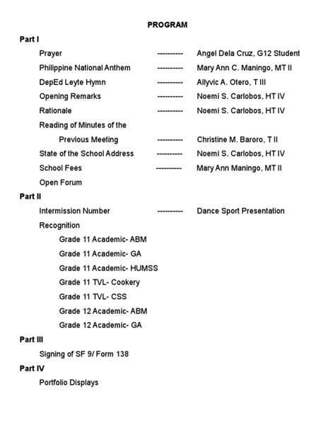 Program Script Pdf Educational Organizations Public Sphere