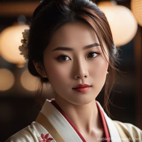 Illustration Of Classic Japanese Beauty Stable Diffusion Online