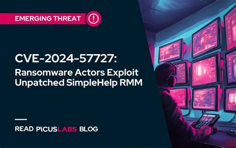 🚨 Ransomware Actors Are Actively Exploiting Cve 2024 57727 In Unpatched Simplehelp Rmm Software