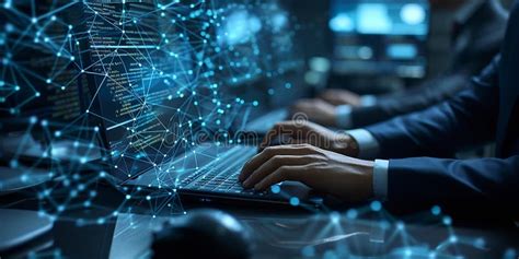Data Science Business Intelligence Businessman Using Computing