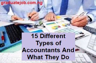 15 Different Types Of Accountants And What They Do Graduate Job Portal