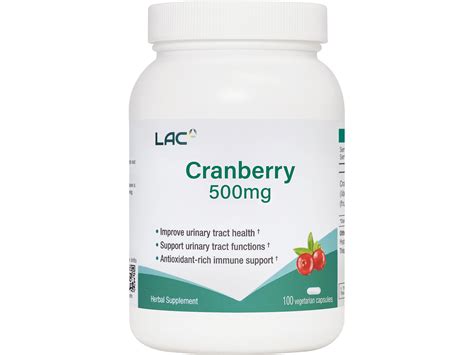 Cranberry 500mg Lac Singapore