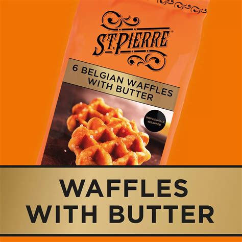 St Pierre Belgian Waffles With Butter Shop Snack Cakes At H E B