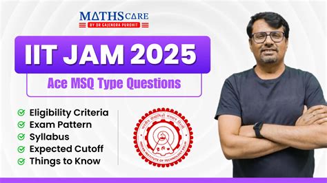Iit Jam 2025 Strategy Ace Msq Type Questions Mathscare