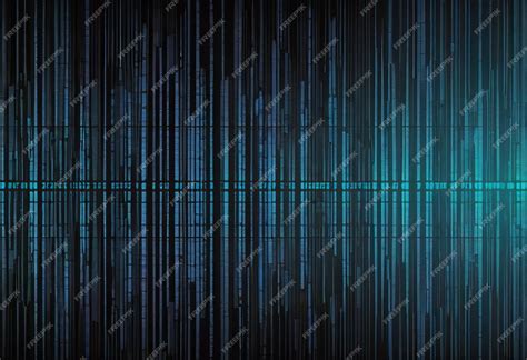 premium photo stream of binary matrix code on the screen computer