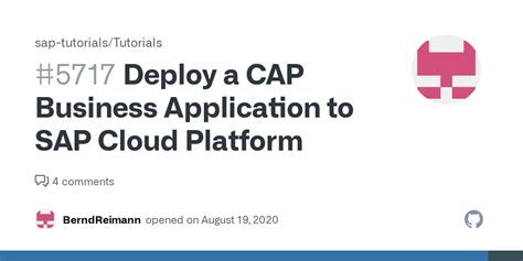 Deploy A CAP Business Application To SAP Cloud Platform Issue 5717