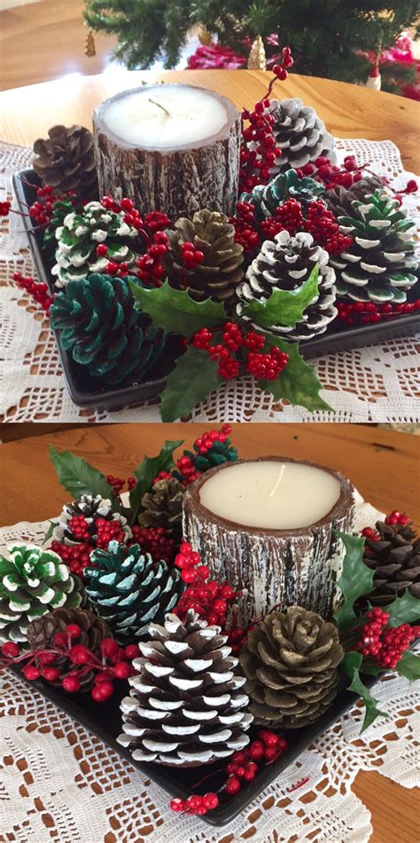 Christmas Centerpieces Pinecones