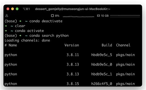 Python 맥북 파이썬 가상환경 설정하기 문성준의 개발노트