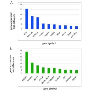 Sex Differences In Gene Expression A Top Differentially Expressed Download Scientific