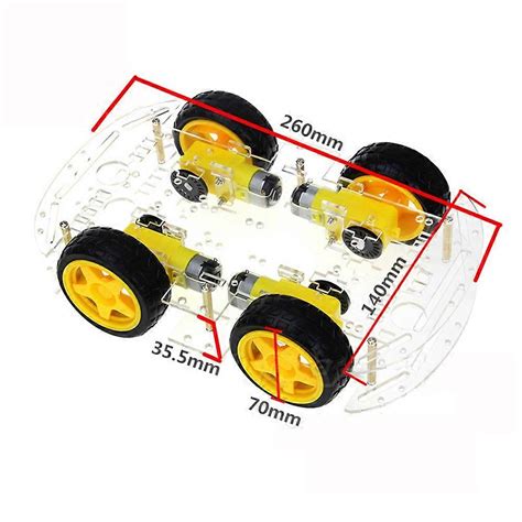 DIY Robot Smart Car Chassis Kit For Arduino Drive Controller Board Stepper Motor Speed Encoder