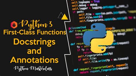 52 Docstrings And Annotations In Python Lecture Youtube